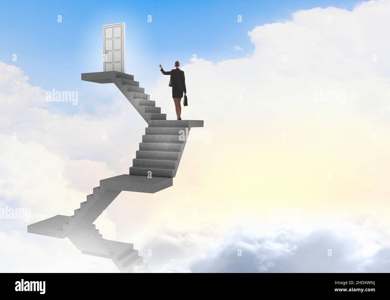 ladder of success, businesswoman, success stairs, boss, businesswomen ...