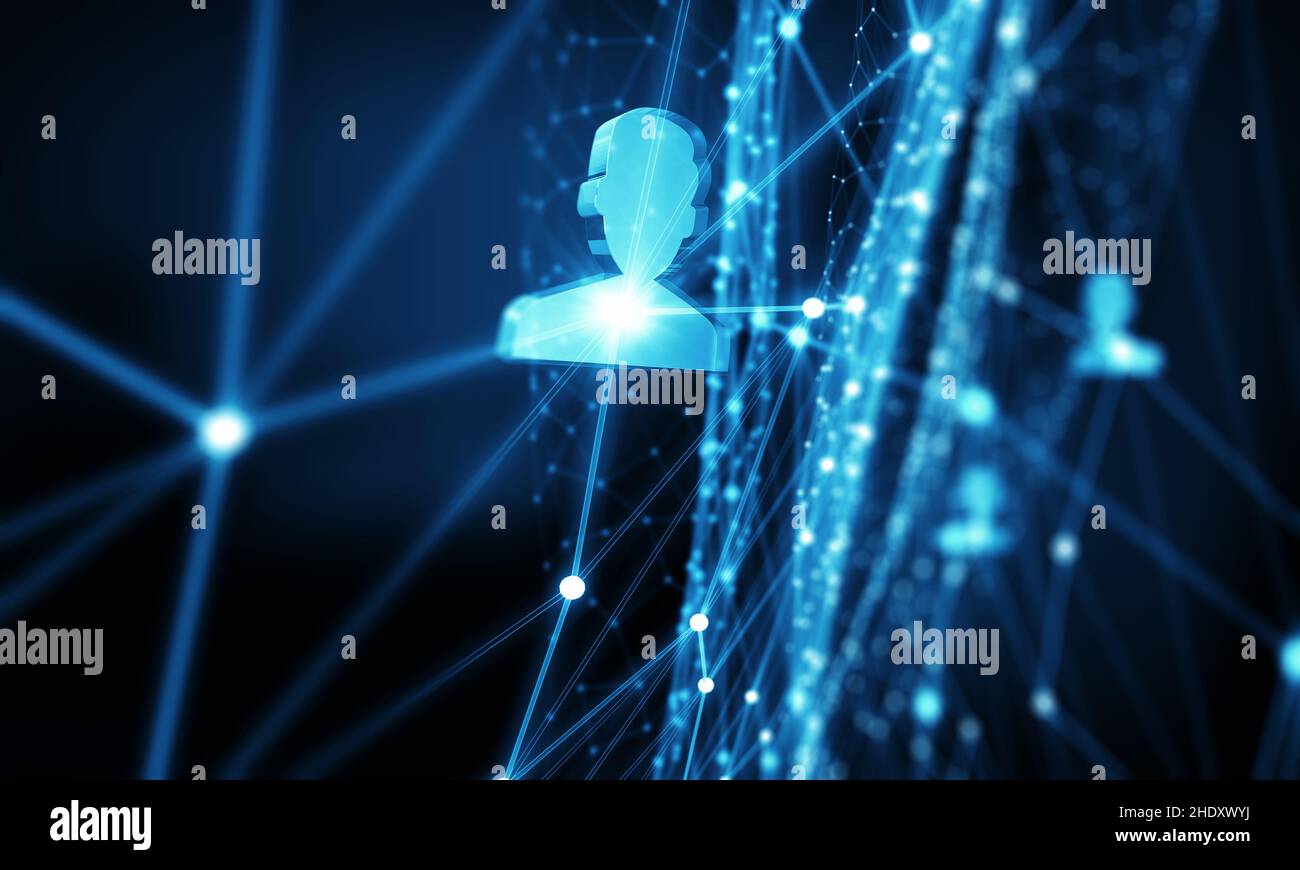 Network digital icons connections hi-res stock photography and images ...