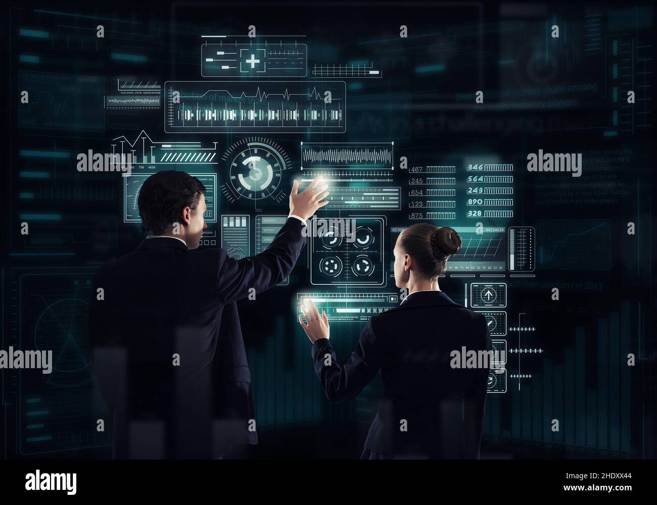 Technology displays man and woman hi-res stock photography and images ...