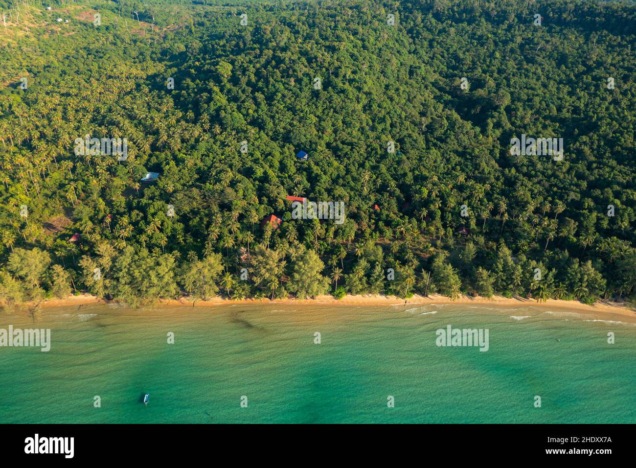 Aerial view of Koh Rong Island, Cambodia Stock Photo - Alamy