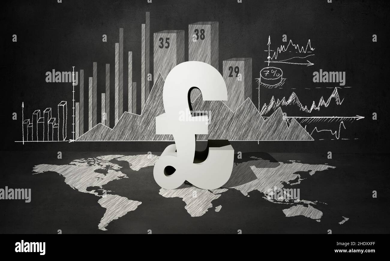 exchange rate, pound symbol, exchange rates, pound symbols Stock Photo ...