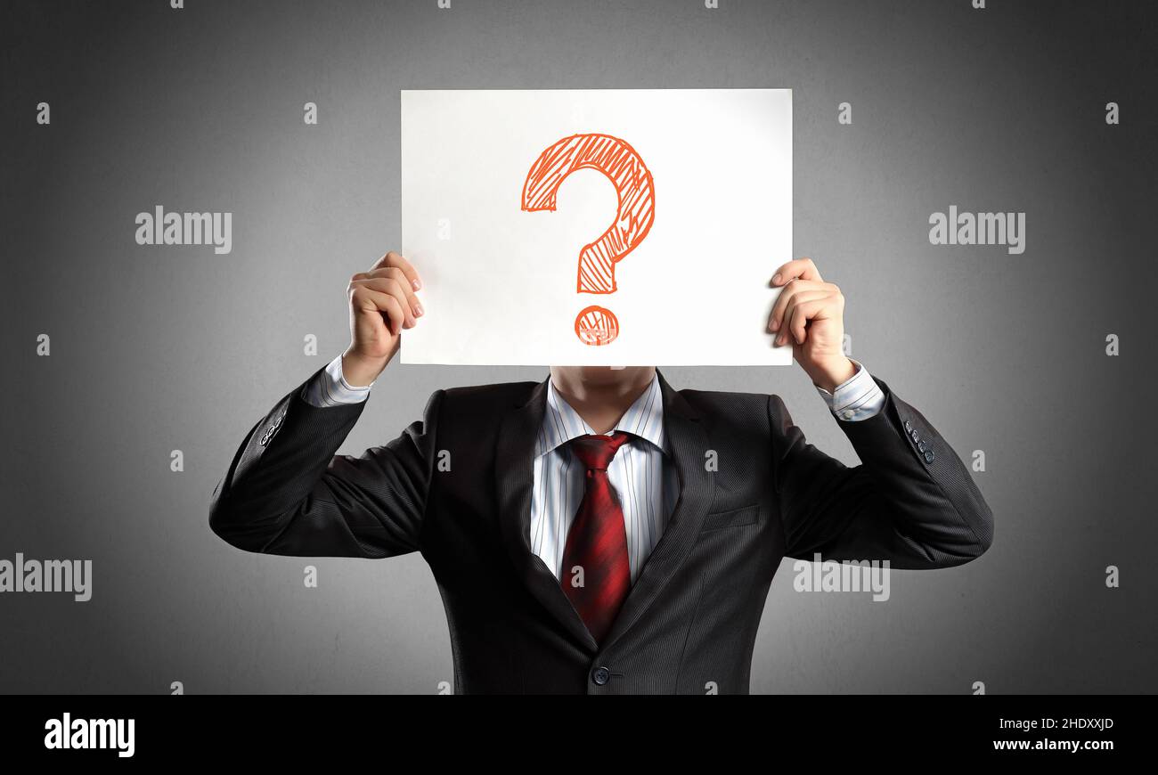 businessman, question mark, question, faq, boss, businessmen, executive ...