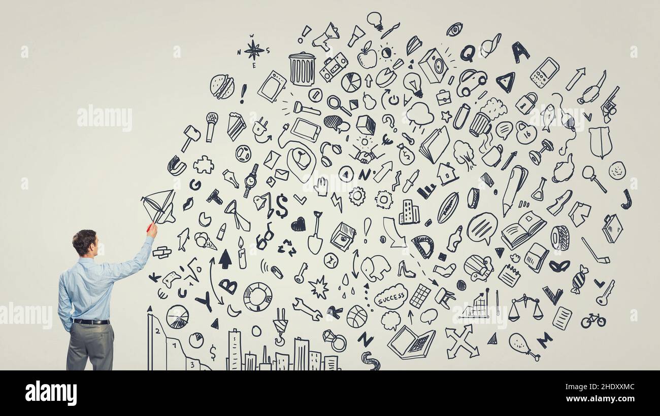 brainstorming, visualization, mind mapping, visualizations Stock Photo ...