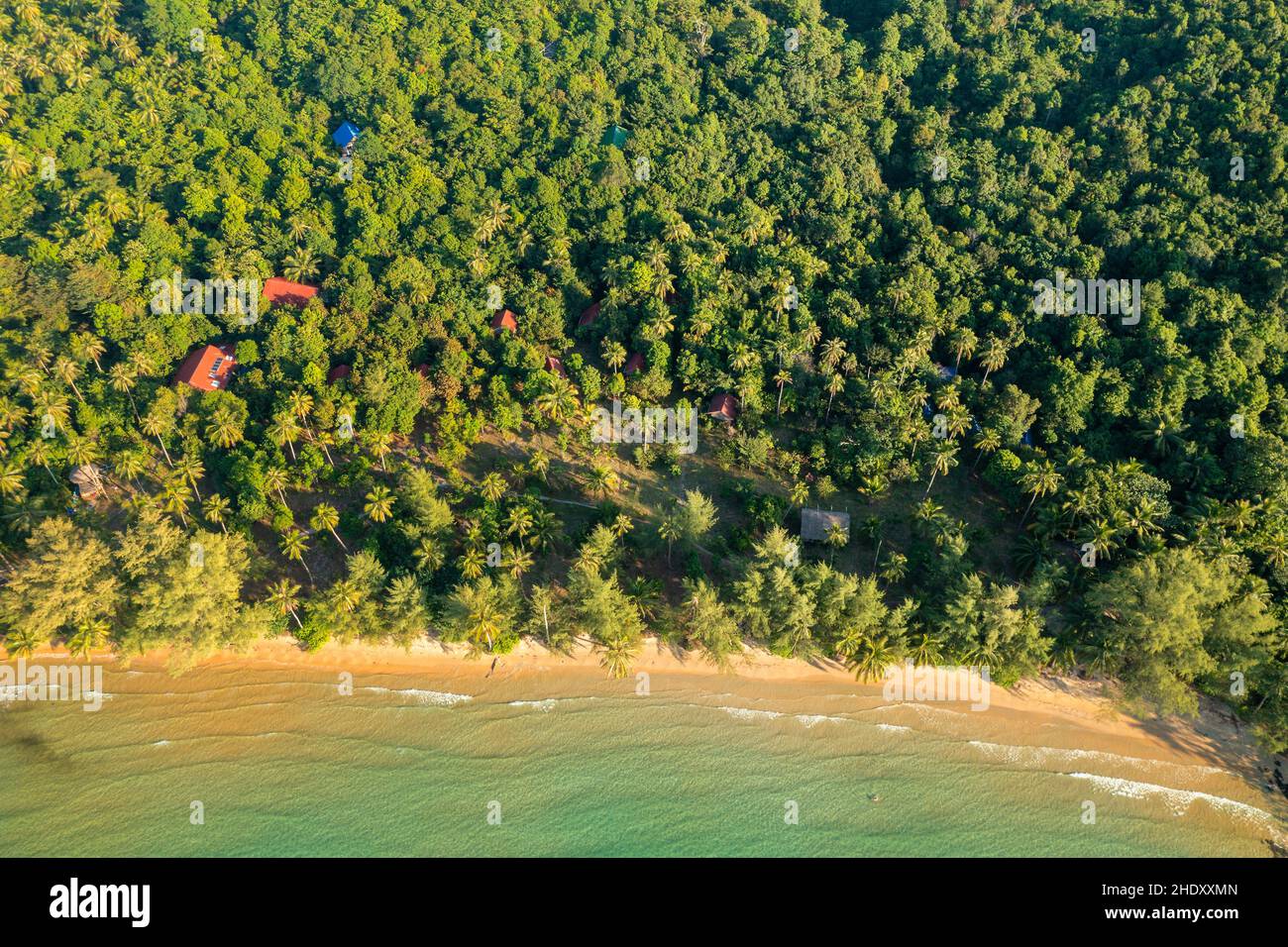 Aerial view of Koh Rong Island, Cambodia Stock Photo - Alamy