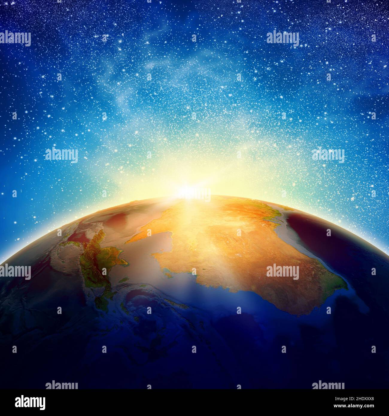 sunrise, earth, space, sun rises, sunrises, earths, spaces Stock Photo ...
