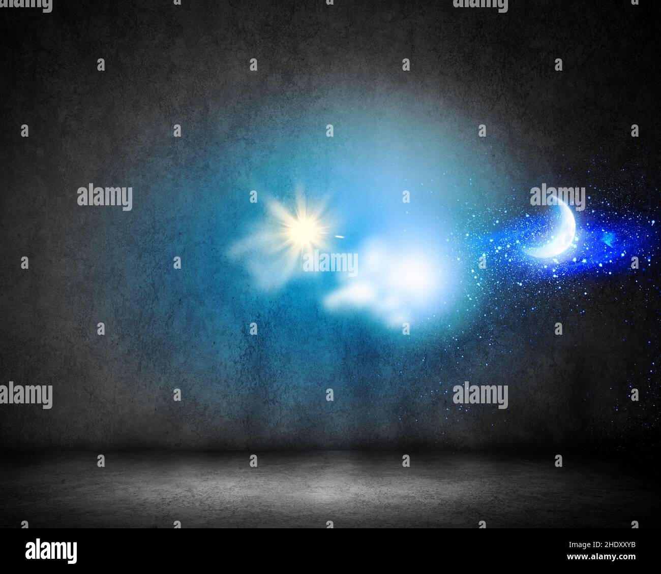Sun moon and stars hi-res stock photography and images - Alamy