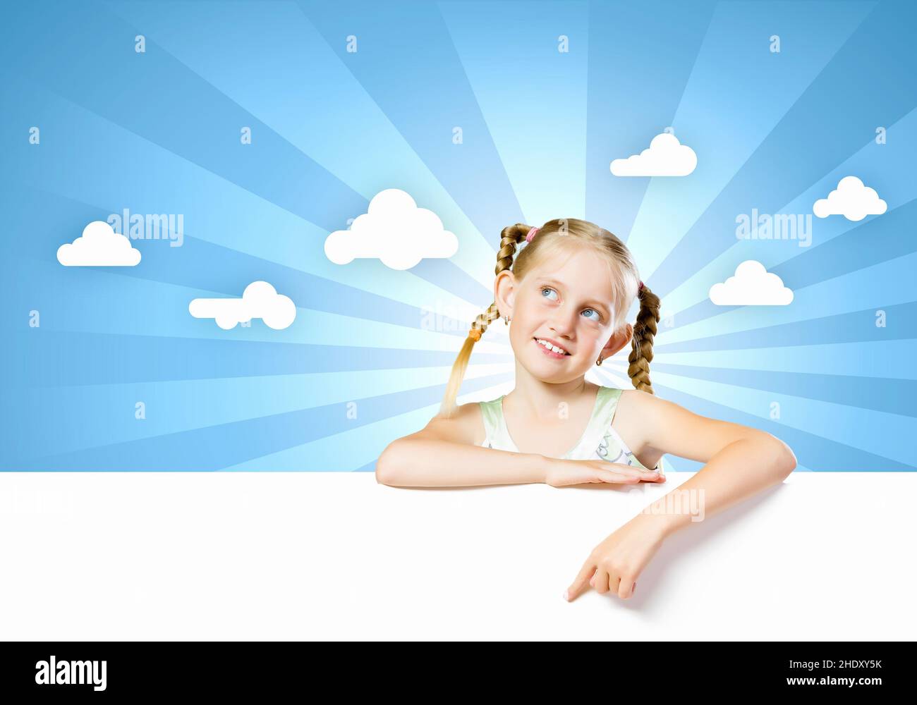 girl, clue, advertising, girls, clues Stock Photo - Alamy