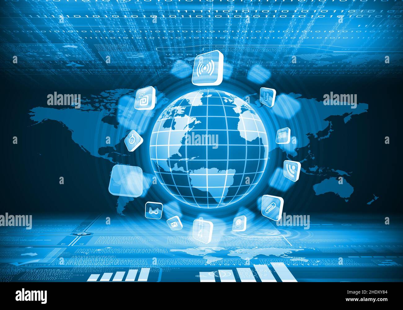 Digital networks diagram hi-res stock photography and images - Alamy