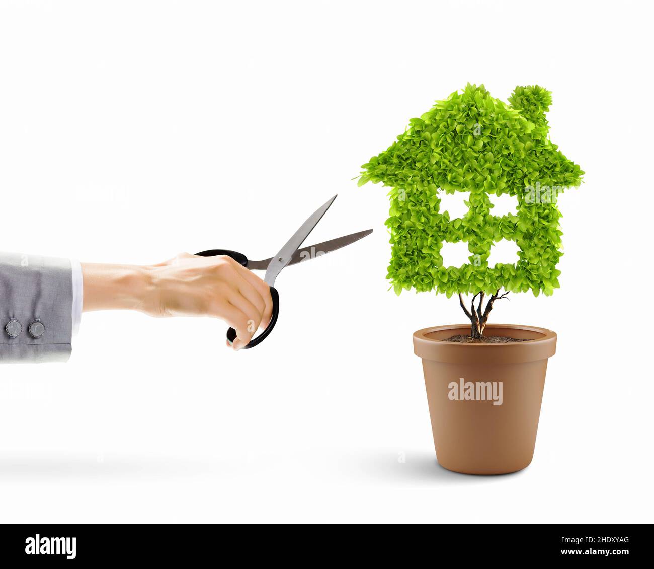 house management, eco friendly house, Green living Stock Photo - Alamy