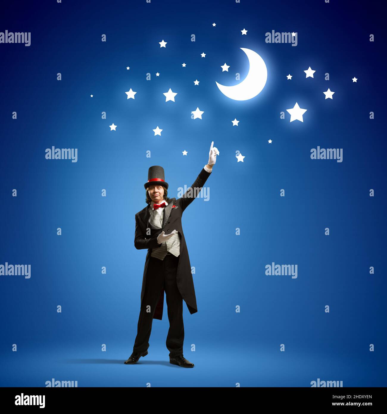 Half illusion magic hi-res stock photography and images - Alamy