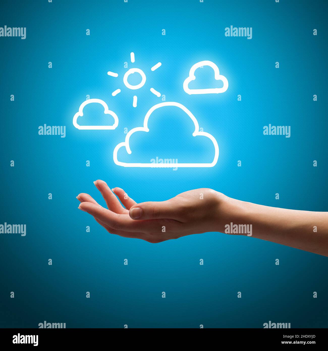 hand, clouds, hands, cloud Stock Photo - Alamy