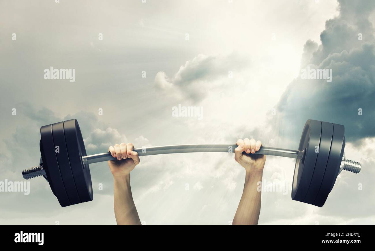 strength, effort, weightlifting, strengths, efforts Stock Photo - Alamy