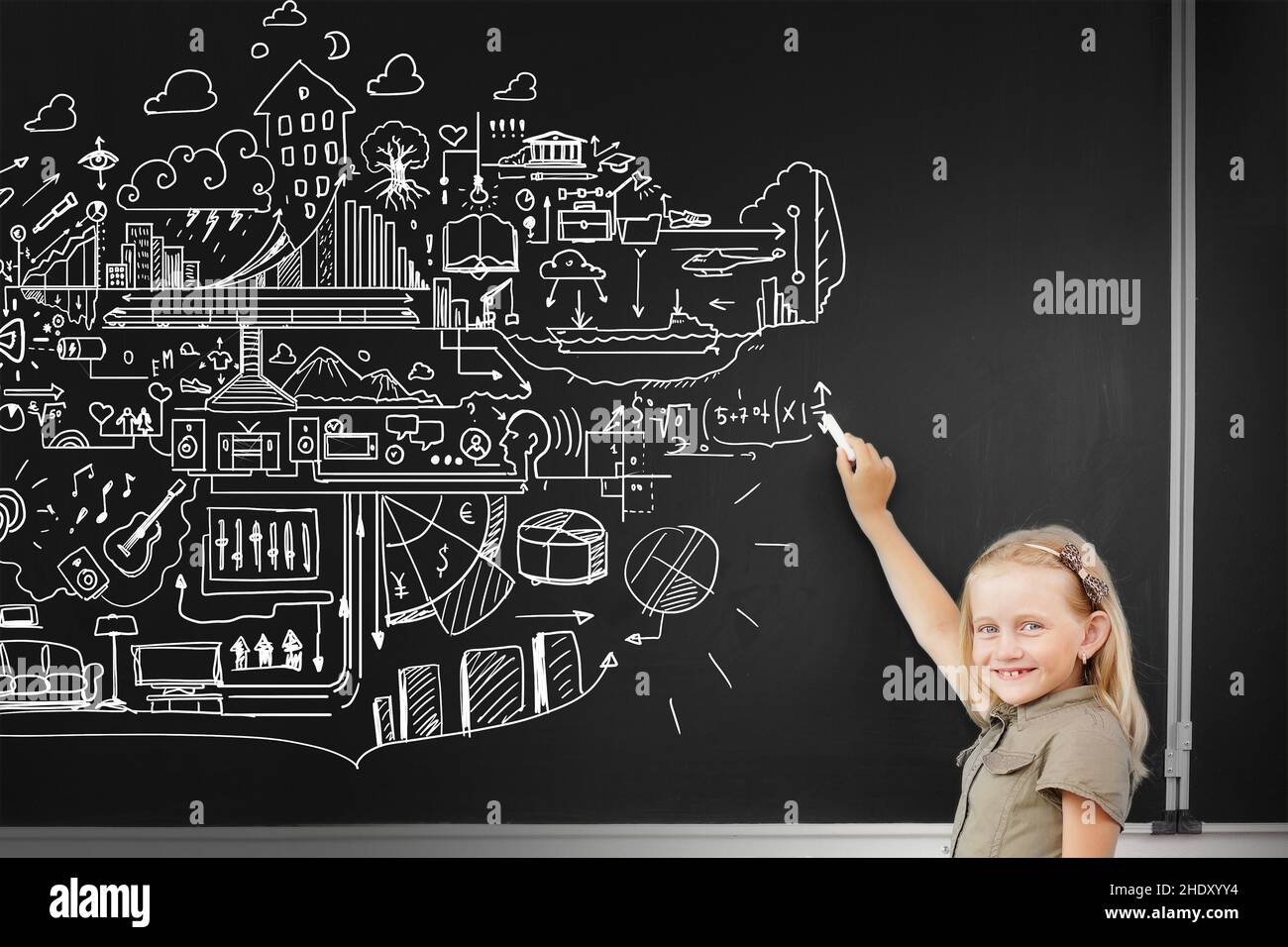 girl, ideas, brainstorming, girls, idea Stock Photo - Alamy