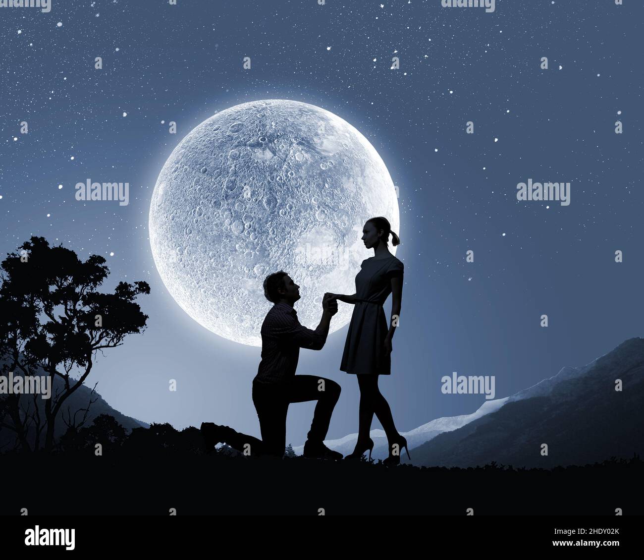 love couple, full moon, marriage proposal, love couples, full moons ...