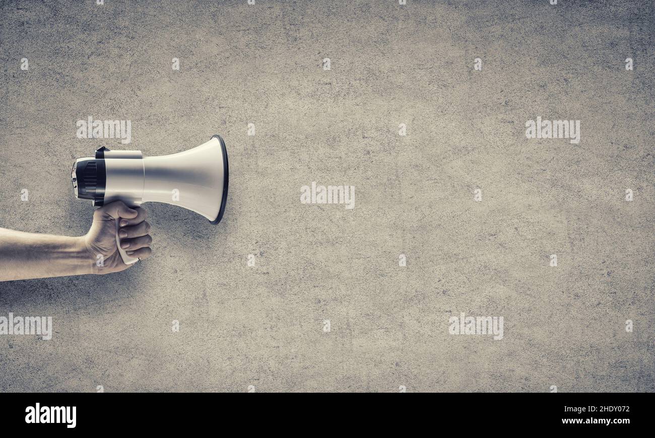 Megaphone 1 hi-res stock photography and images - Alamy