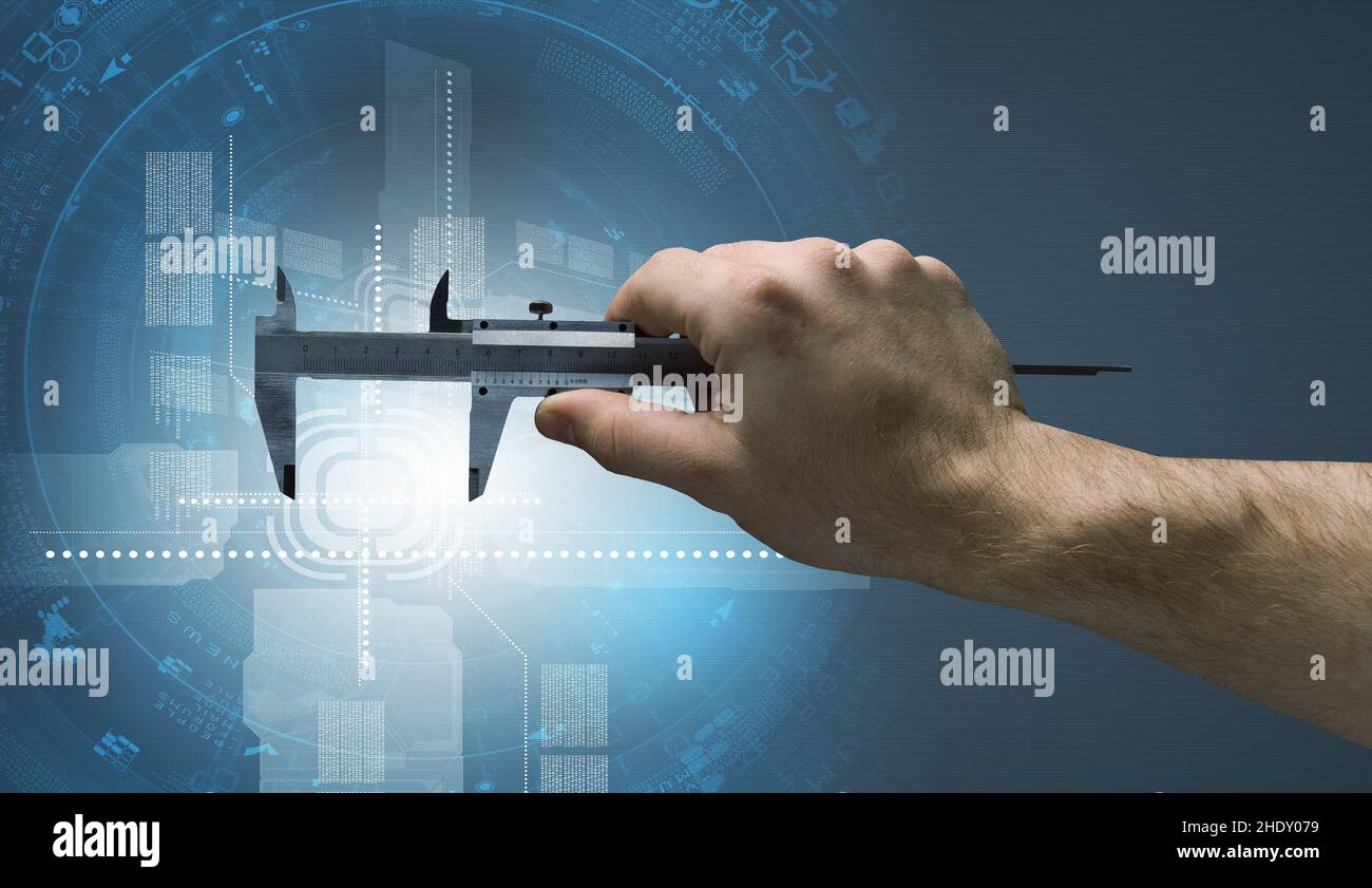 Hand calipers hi-res stock photography and images - Alamy