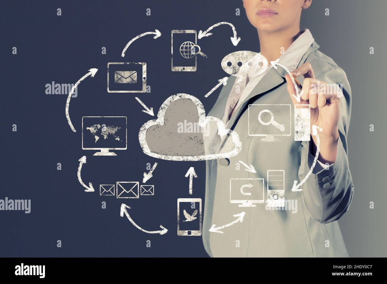 data storage, data communication, circulation, cloud, cloud computing ...