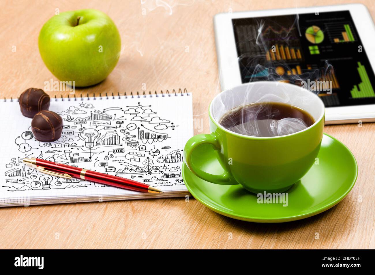 desk, workplace, mind mapping, desks, workplaces, workstation Stock ...