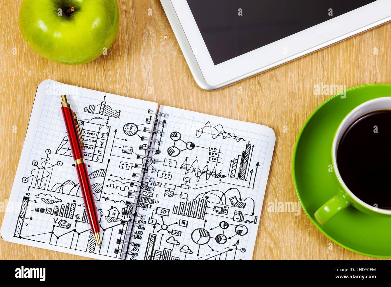 desk, workplace, note pad, mind mapping, desks, workplaces, workstation ...