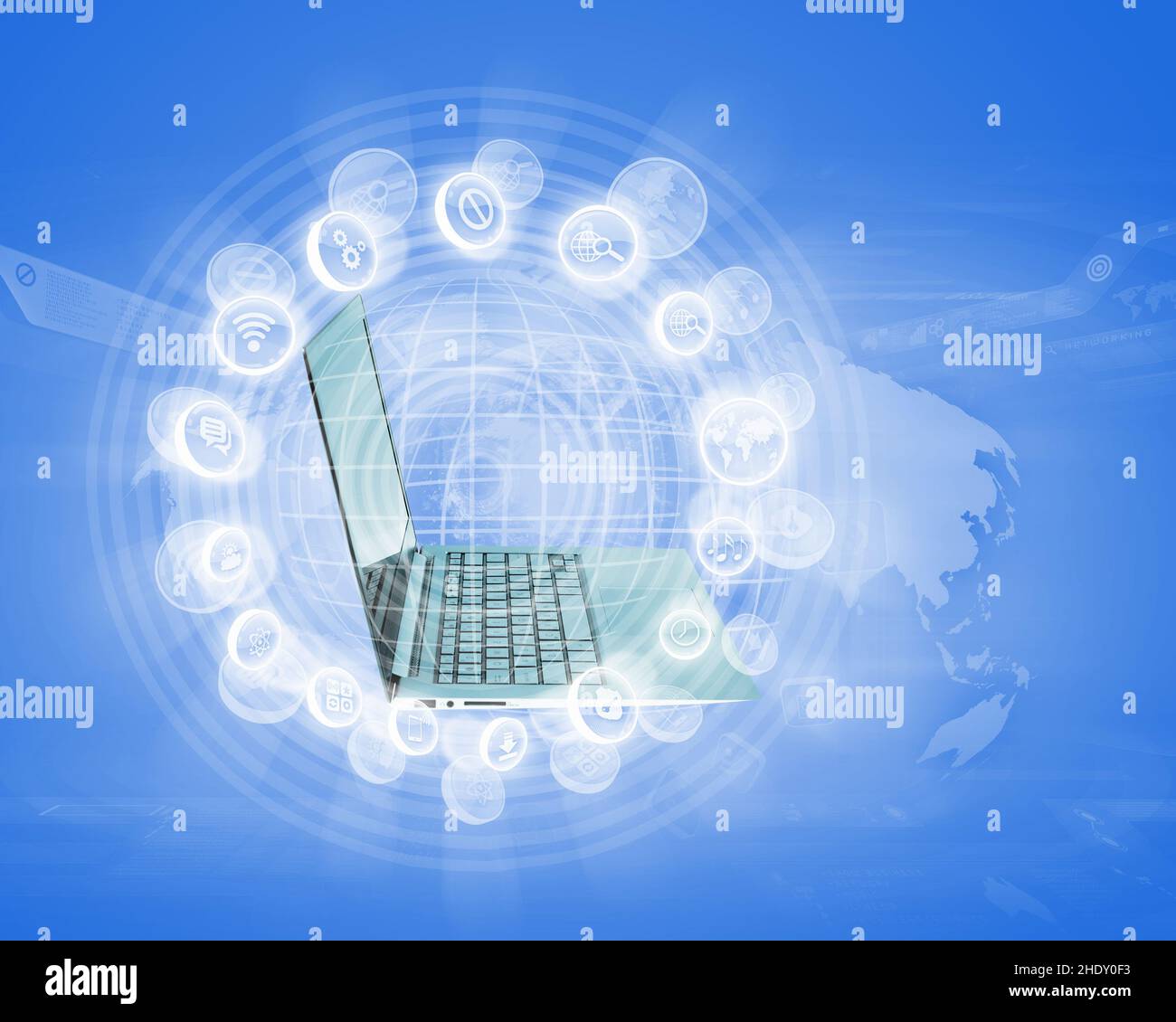 Internet objects interaction hi-res stock photography and images - Alamy