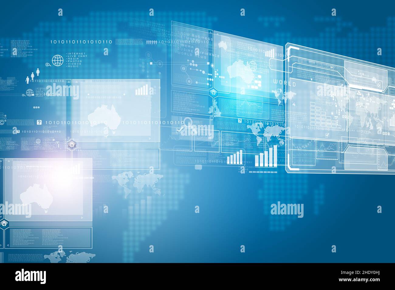 Blue program pc computers hi-res stock photography and images - Alamy