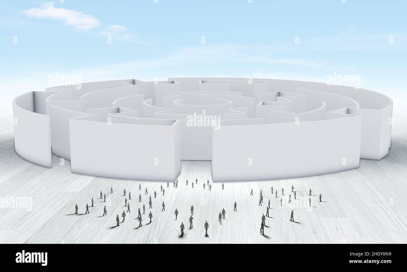 Mazes people hi-res stock photography and images - Alamy