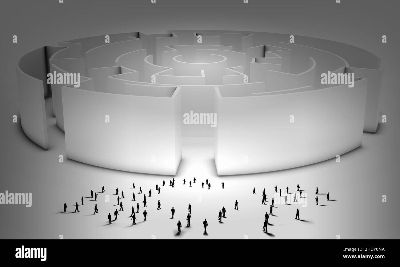 Disoriented people Black and White Stock Photos & Images - Alamy