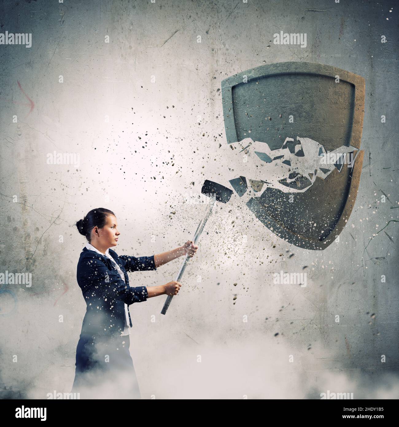 attack, smash, unprotected, riot shield, destroy, attacks, smashs ...