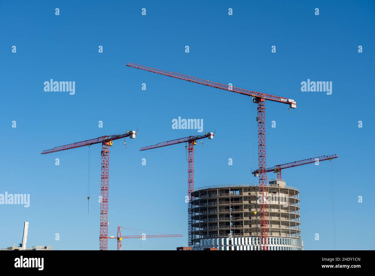 Tip of Redmolen Construction Site in Copenhagen, Denmark Stock Photo ...