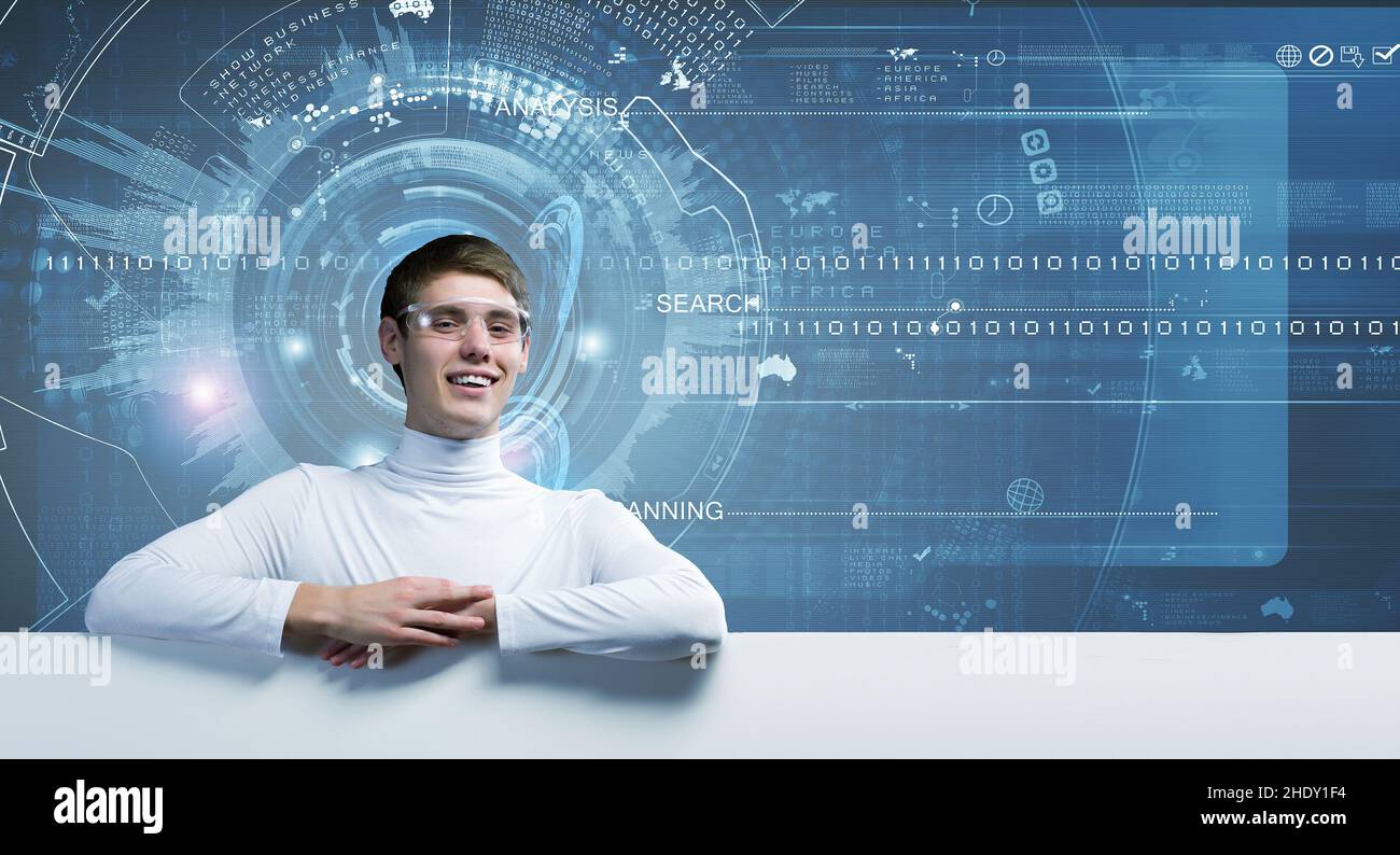 Science research horizontal banner hi-res stock photography and images ...