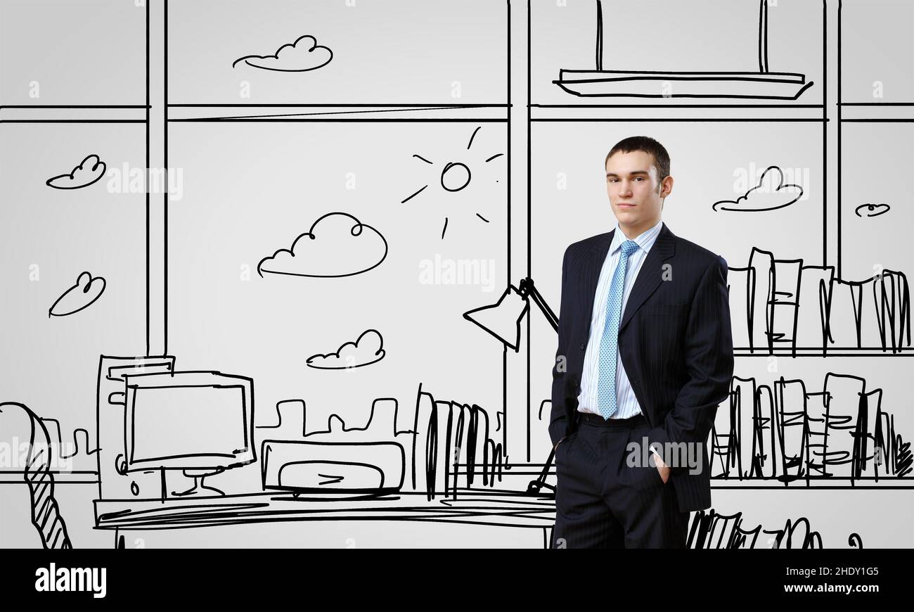 businessman, self confident, workplace, boss, businessmen, executive ...