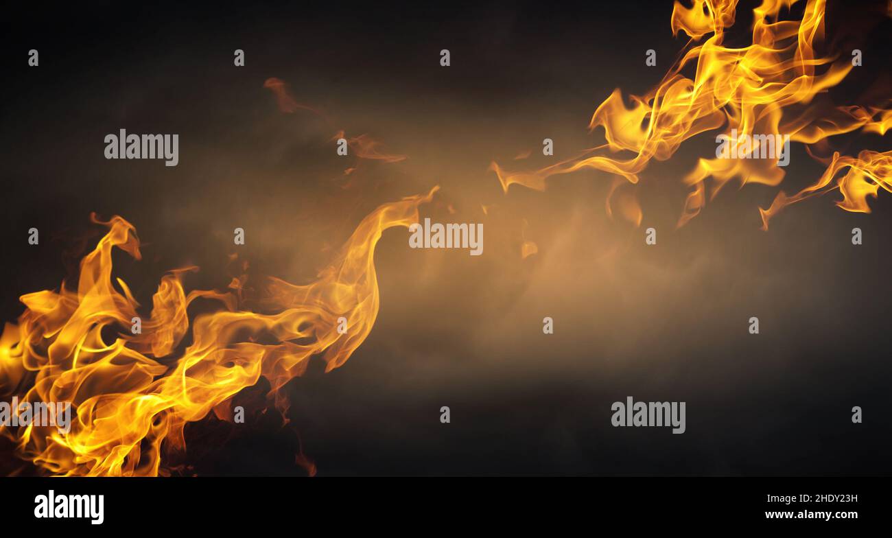 Fire flames sparks smoke hi-res stock photography and images - Alamy