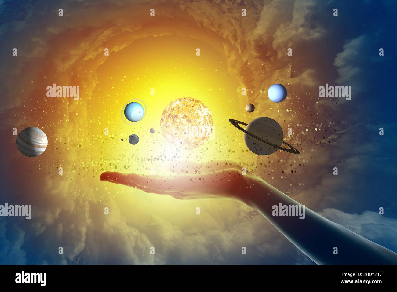 future, solar system, constellation, planets, horoscope, aspiration ...