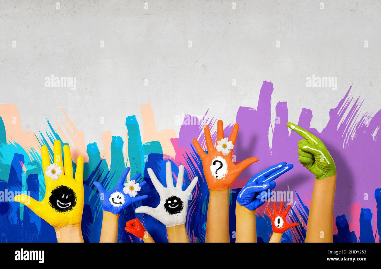 hands, creativity, art lessons, hand, creativities Stock Photo - Alamy