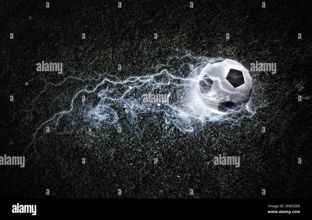 soccer, energy loaded, like lightning, soccers, energy loadeds Stock ...
