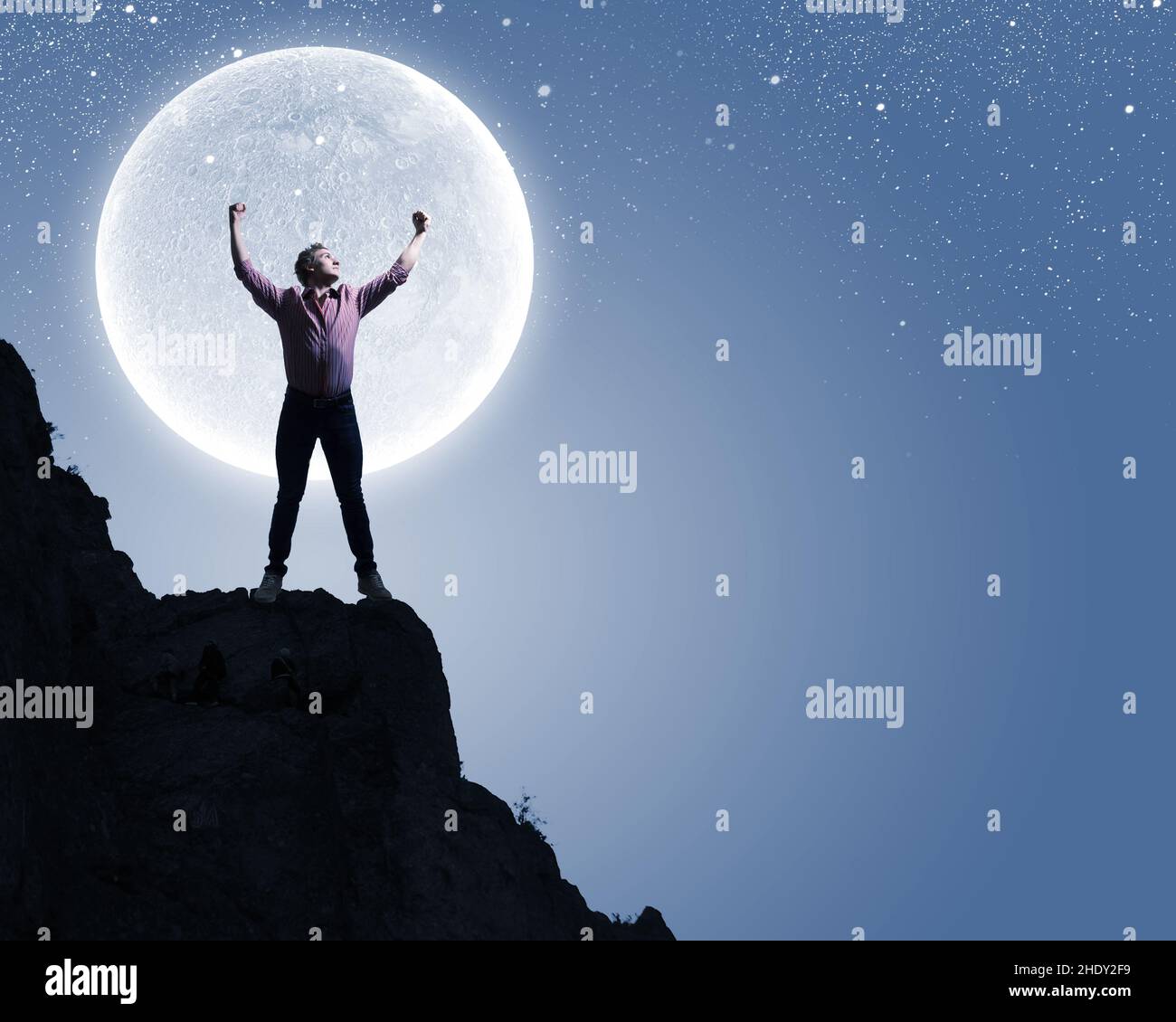 winner, strength, full moon, cheering, winners, strengths, full moons ...