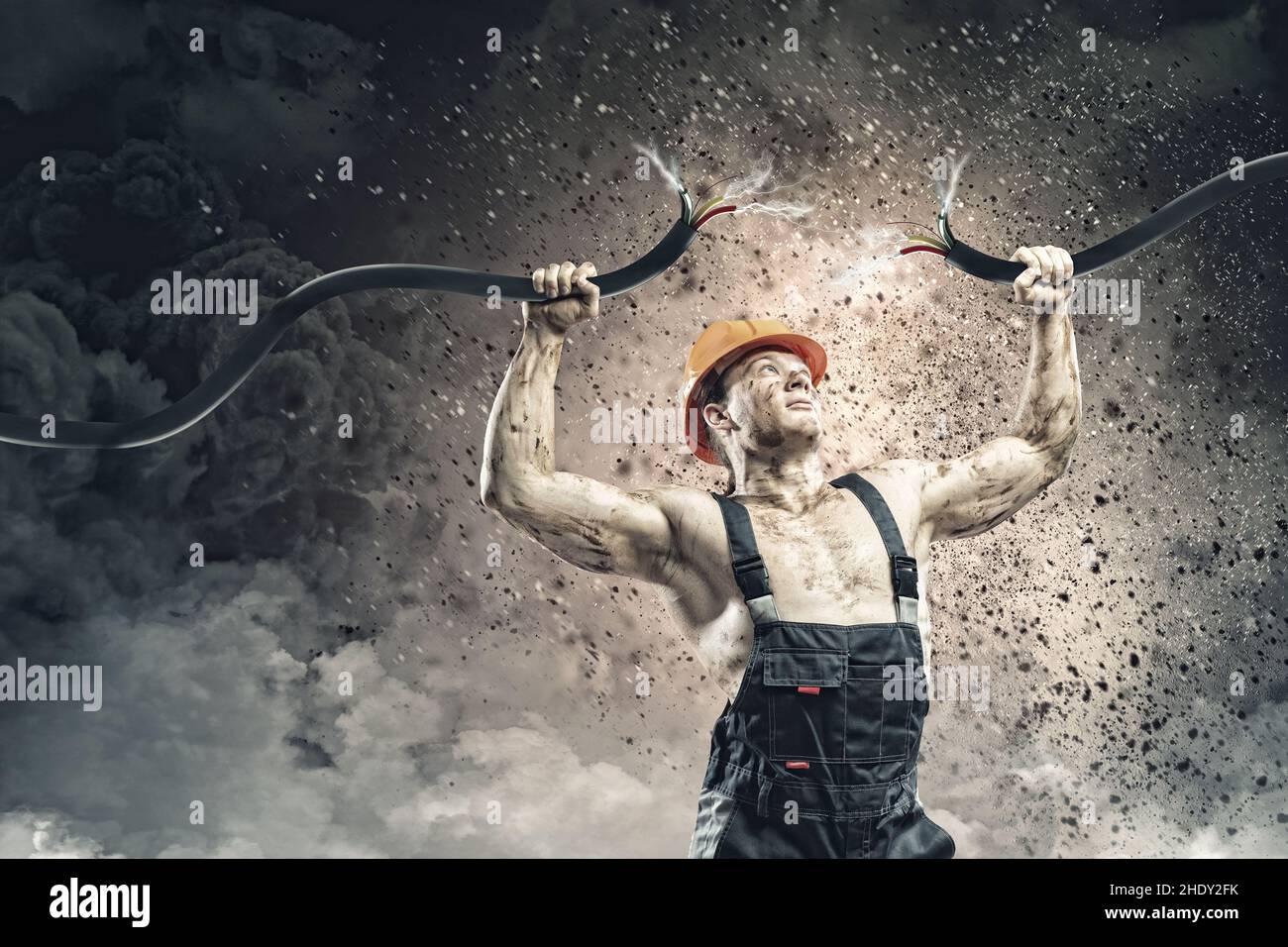 strength, worker, electric, muscular, powers, blue collar, manual ...
