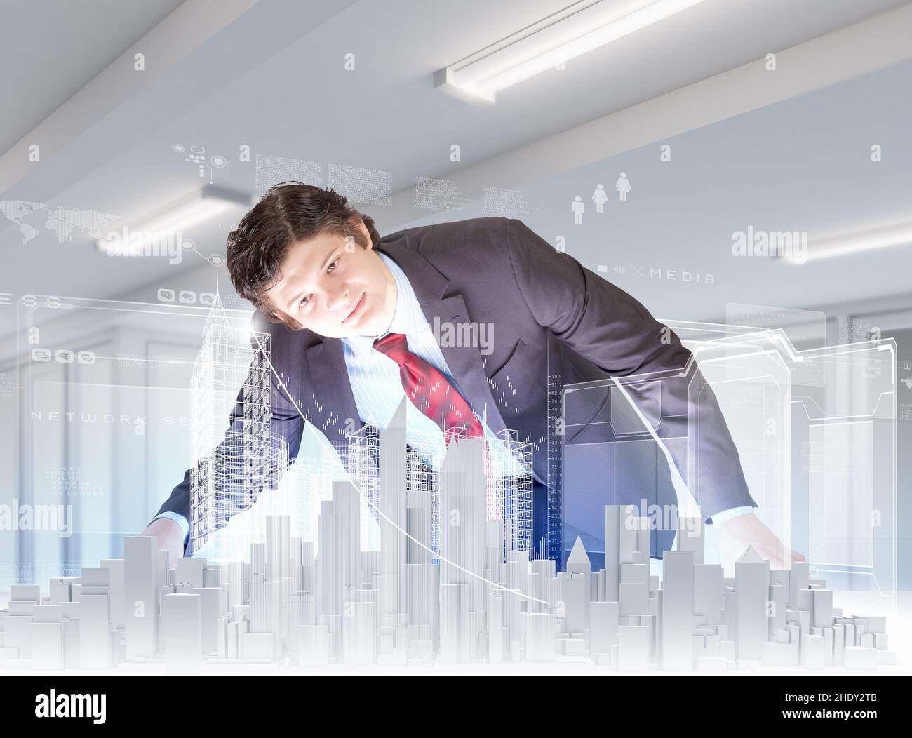 general contractor, project, city model, owners, projects Stock Photo ...