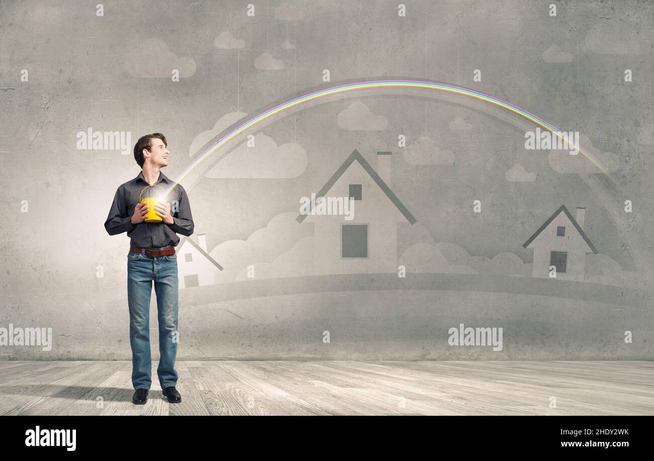 wealthiness, rainbow, catching, luxury, prosperity, rich, wealth ...