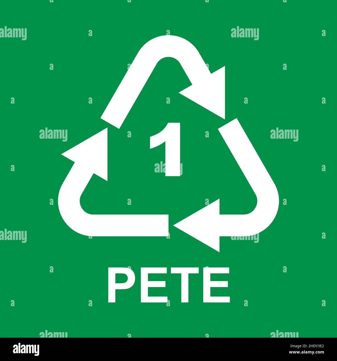 Plastic Recycling Symbol Class 1 PETE Stock Vector Image & Art - Alamy