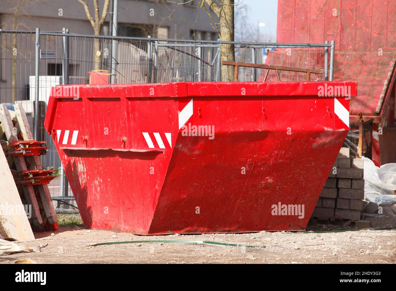 cargo container, construction waste container, cargo containers Stock ...