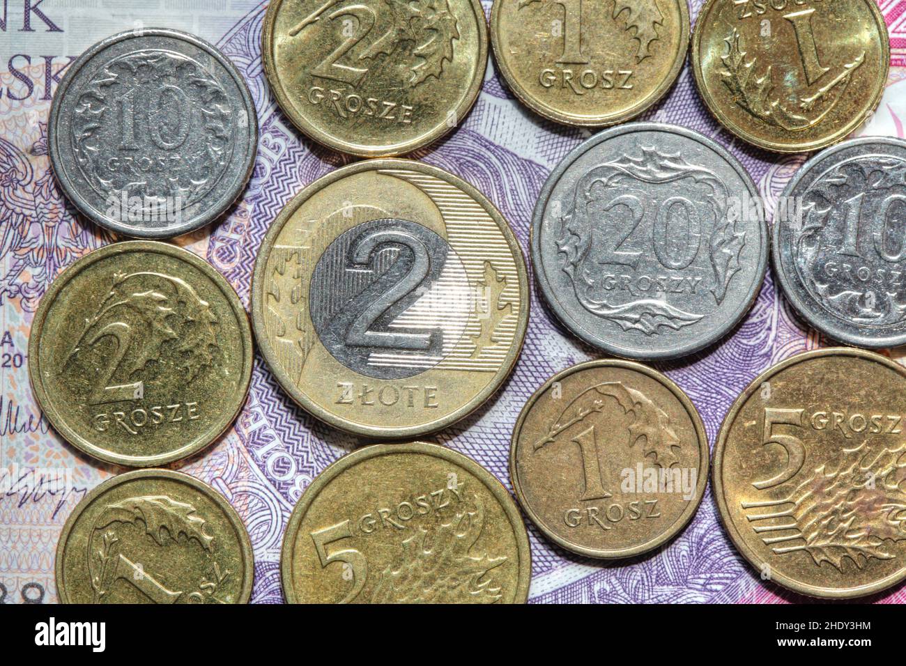 coin, polish zloty, mints, polish zloties Stock Photo - Alamy