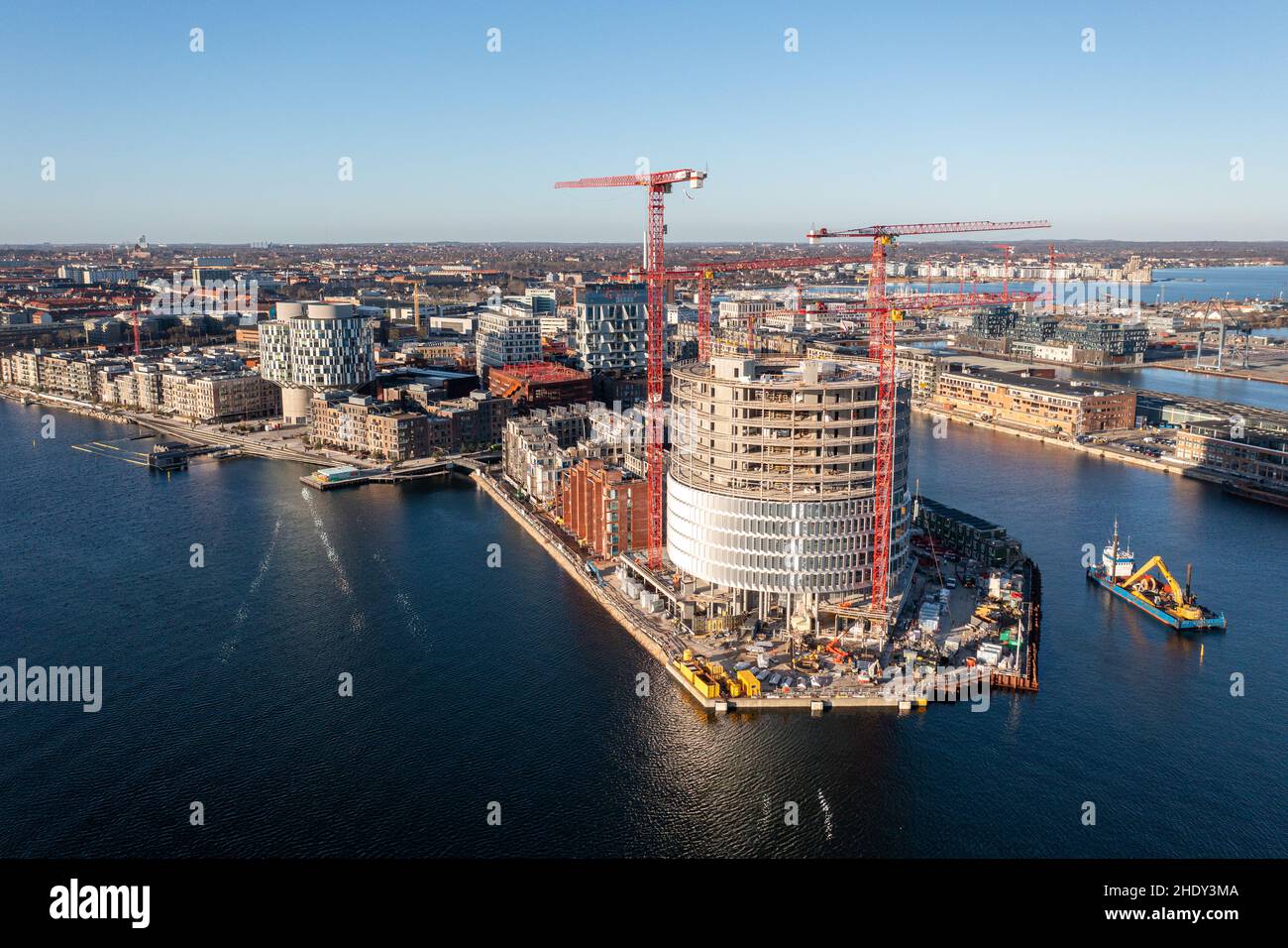 Tip of Redmolen Construction Site in Copenhagen, Denmark Stock Photo ...