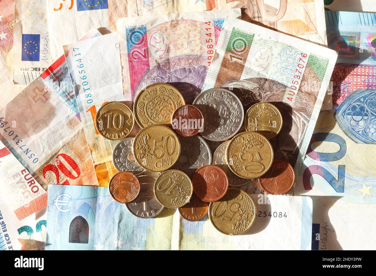 coins, cash, banknotes, coin, cashs, banknote Stock Photo - Alamy
