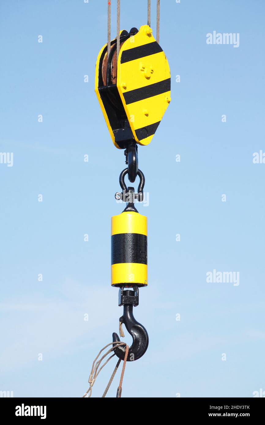 crane hook, cranes Stock Photo - Alamy