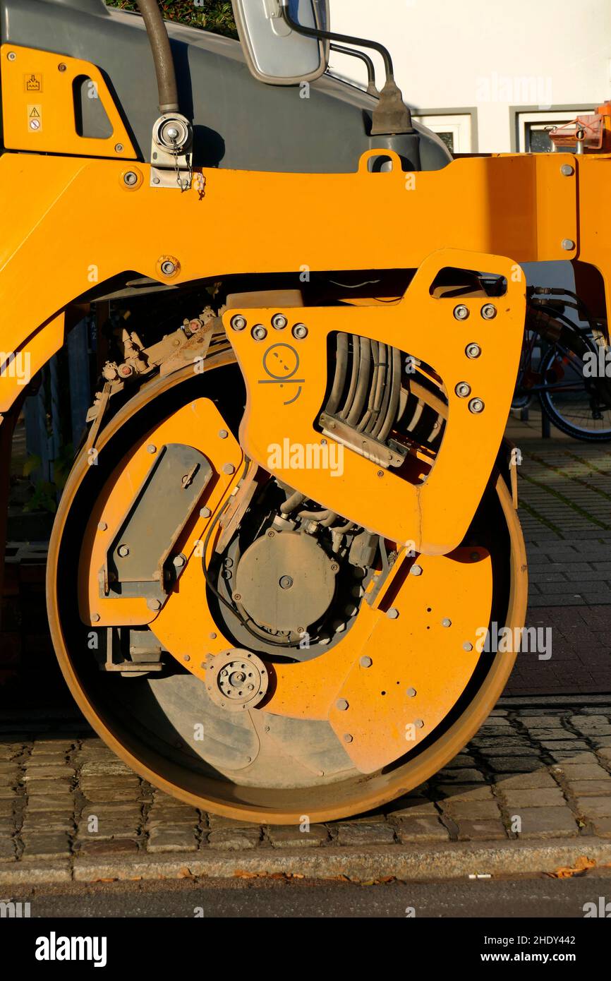wheel, road roller, wheels, road rollers Stock Photo - Alamy