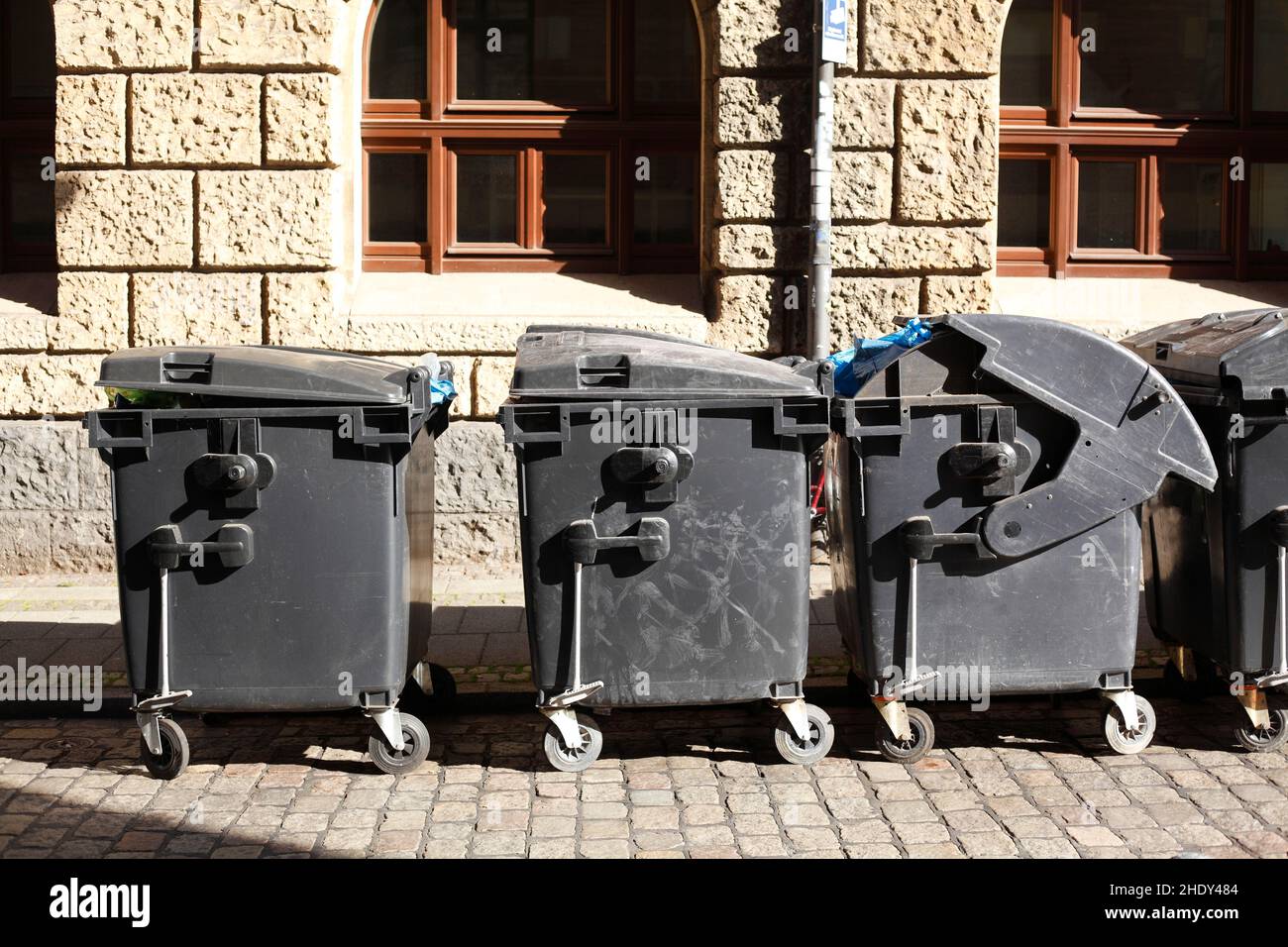 dustbin, waste disposal, dustbins, waste disposals Stock Photo - Alamy