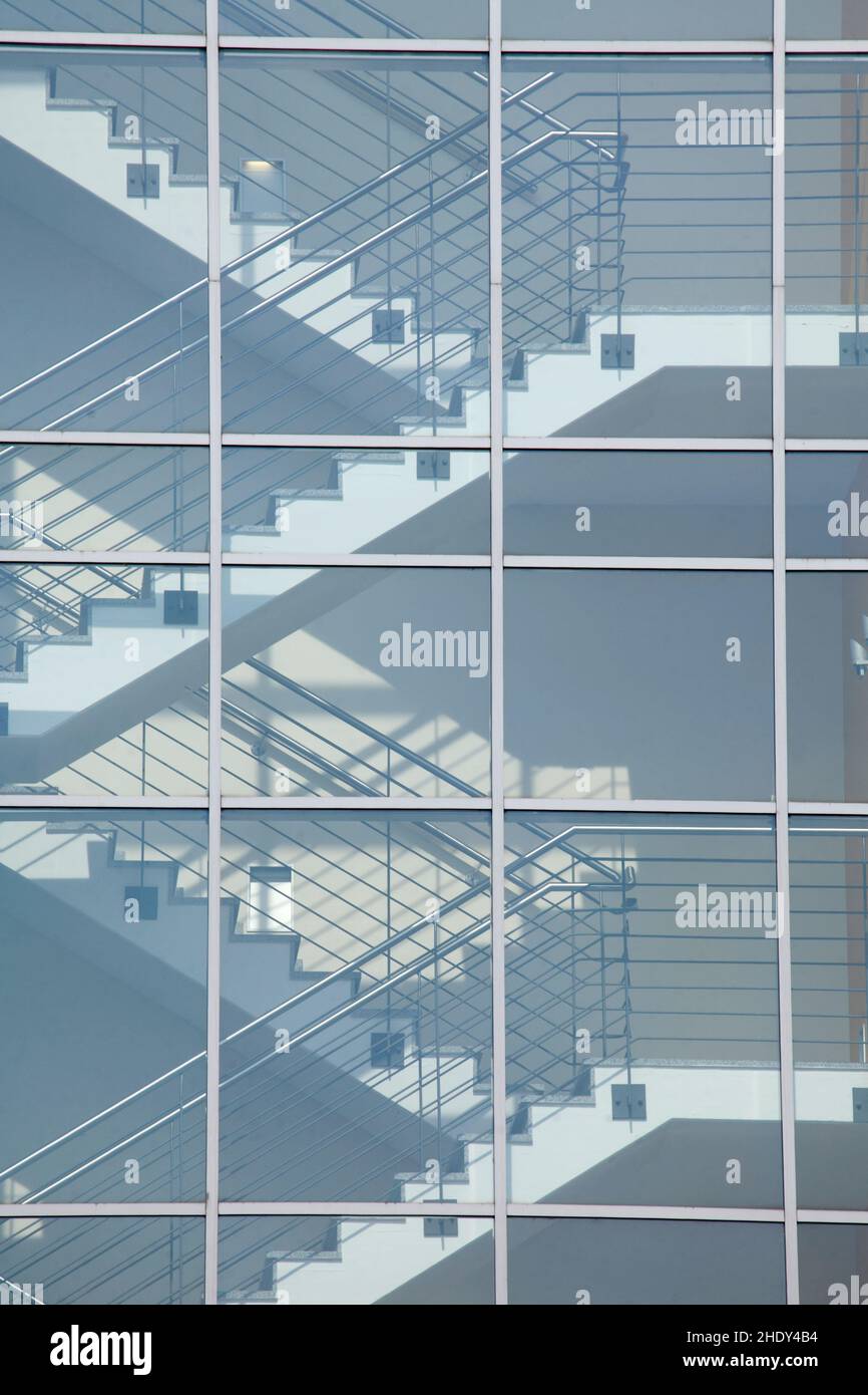 glass facade, staircase, stairway, glass facades, staircases, stairs, stairways Stock Photo - Alamy