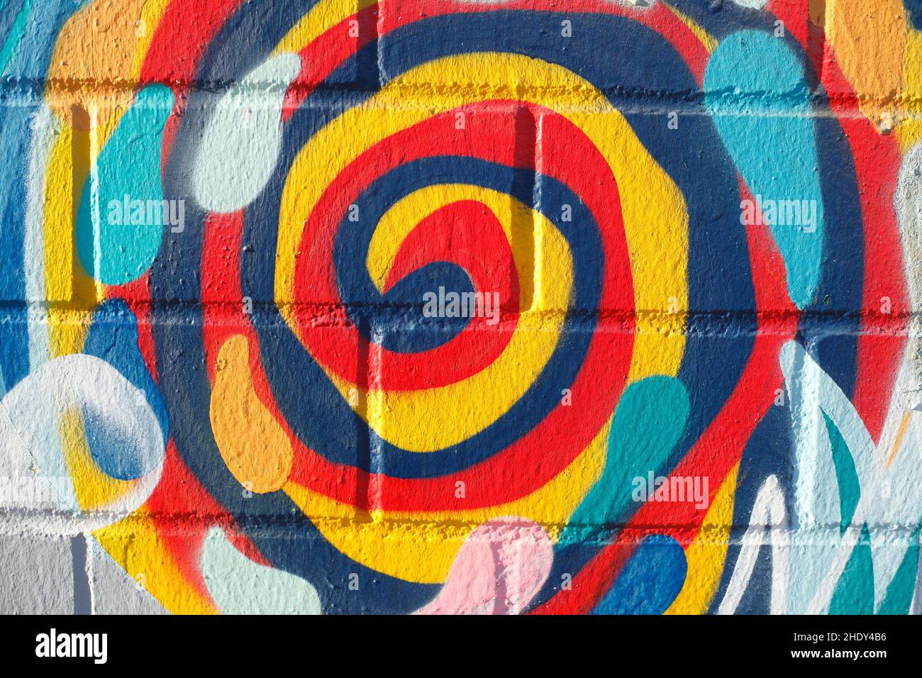 graffiti, brick wall, spiral, graffitis, brick walls, spirals, swirl ...