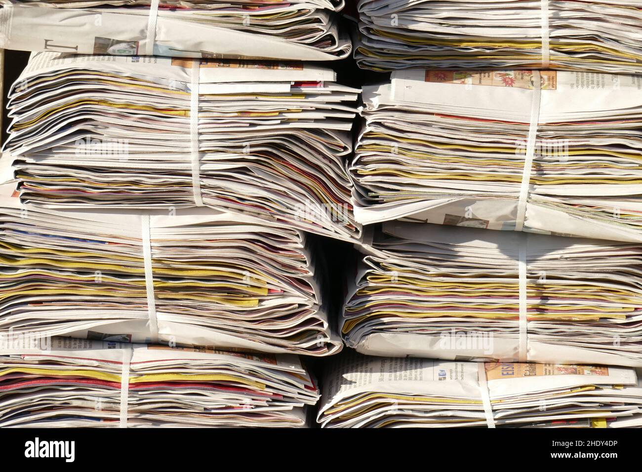 newspapers, stack of newspaper, newspaper bundles, newspaper, stack of ...